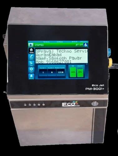 Metal 100 Piece Min ECOJET CIJ BATCH CODING PRINTER At 215003 Piece In Pune