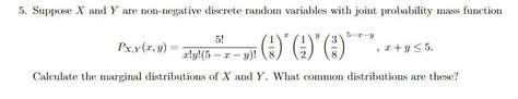 Solved Suppose X And Y Are Non Negative Discrete Random