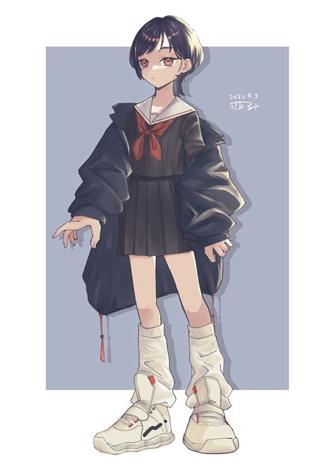 ジャケットセーラー服 スキマ イラスト依頼・キャラ販売ならskima