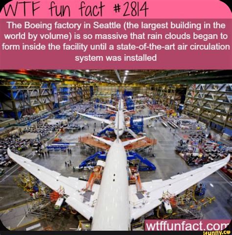 Ante Tun The Boeing Factory In Seattle The Largest Building In The
