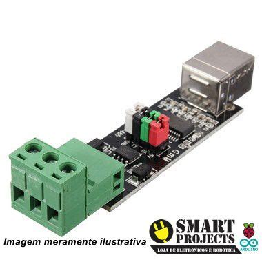 Conversor USB 2 0 75176 para Serial RS485 FTDI FT232RL Arduino e Raspberry em Manaus é na