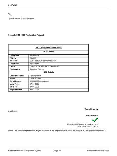 Bims Certificate Pdf
