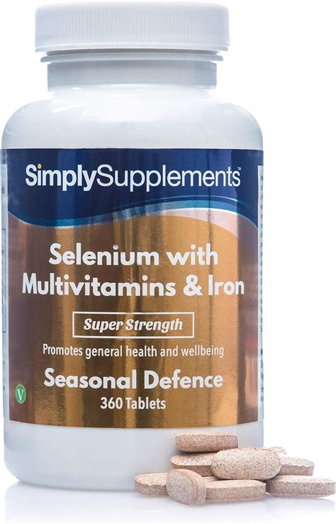 Selenium 220mcg With Multivitamins And Iron 100 Nrv 360 Tablets
