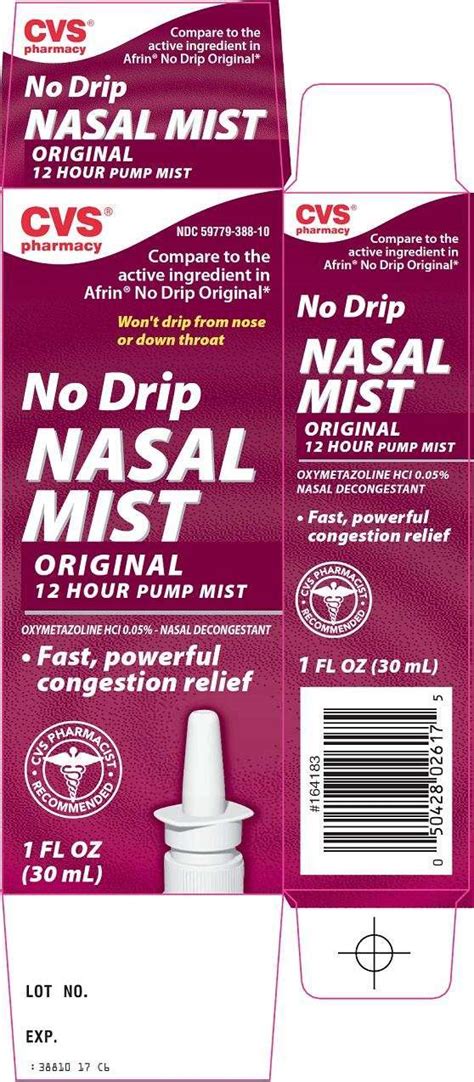 Nasal Mist By CVS Pharmacy