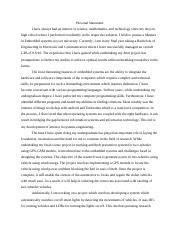 Personal Statement Docx Personal Statement I Have Always Had An Interest In Science