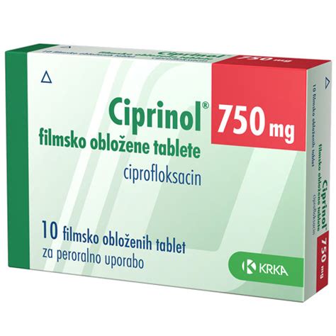 Ciprinol 750 Mg Filmsko Obložene Tablete Krka