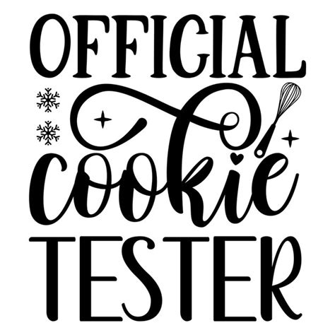 Premium Vector Official Cookie Tester Pot Holder Svg