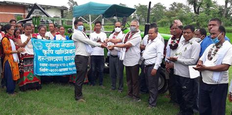 राजापुरमा यूनिकद्धारा १९ लाख बराबरको कृषि यन्त्र सहयोग Merokhushi