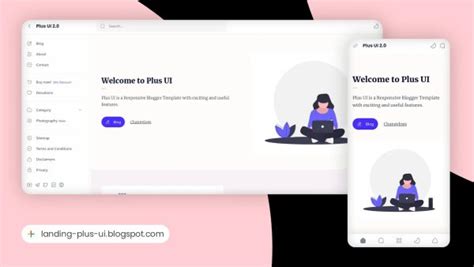 plus ui premium blogger template plus ui blogger template free