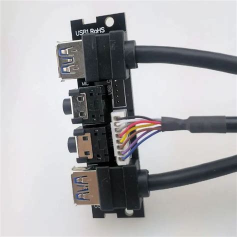 Computer Case Front Panel Dual USB HD Audio I O Ports