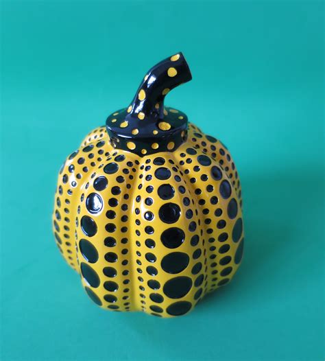 Yayoi Kusama After Dots Obsession Pumpkin Yellow Small Sculpture Contemporary Art