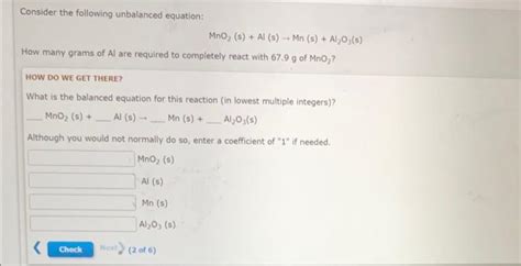 Solved Balance This Equation Uo2 Shft→uf4 Sh2ot