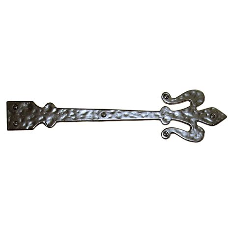 16 In Fleur De Lis End Hinge Black Re Source Industries Inc