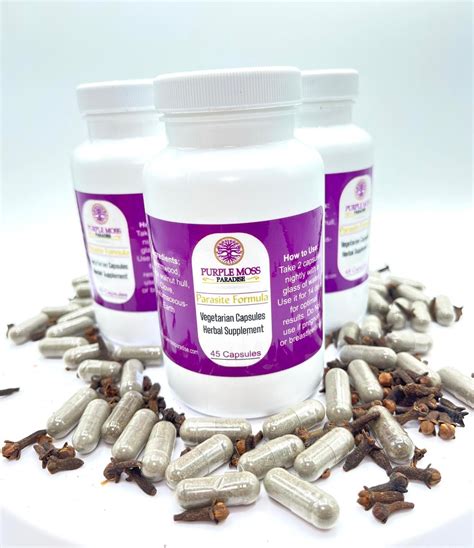 Parasite Cleanse Formula Capsules Purple Moss Paradise