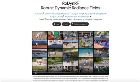 Ahsen Khaliq On Linkedin Rodynrf Robust Dynamic Radiance Fields Abs Buff Ly 3vdzd1t…