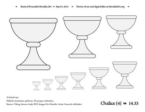 Chalice Traceable Heraldic Art
