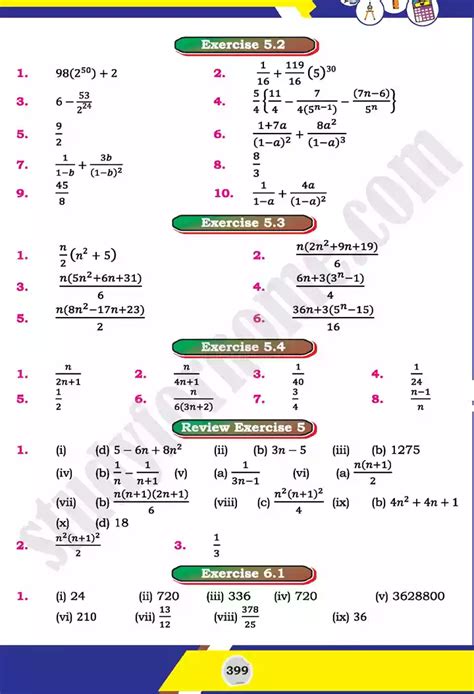 Answers Unit To Mathematics Th Text Book