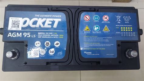 Rocket Din95 Agm Ln5 Battery Auto Accessories On Carousell