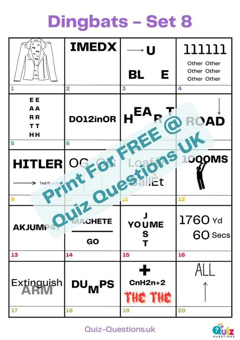 Best 13 Dingbats (Set 7) Quiz Questions & Answers 2025 – Artofit