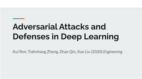 Adversarial Attacks And Defenses In Deep Learning Pdf