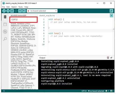 memasang papan esp32 di arduino ide 2 0 windows mac os x linux