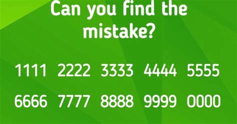 Brain Teaser Only A Genius Can Spot The Mistake In This Sequence Of