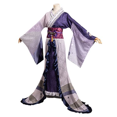 Genshin Impact Raiden Shogun Cosplay Costume Kimono Outfits Hallowee