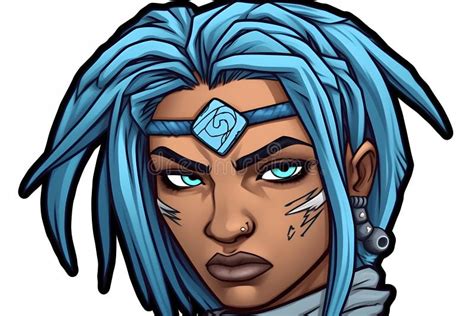 cartoon game avatar neural network ai generated stock illustration