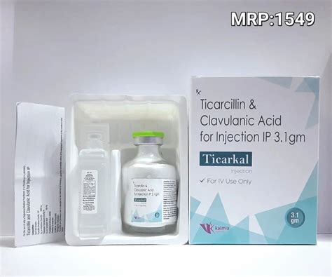 Ticalclav 3 1gm Ticarcillin Clavulanic Acid Injection At Best Price In Faridabad