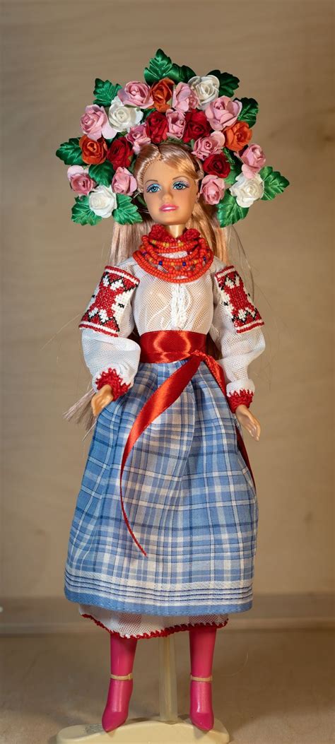 Ukrainian Doll Bride Ukrainian Barbie Clothes Ukrainian Wreath Lviv Region Barbie Clothes