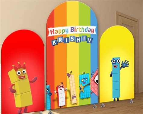 Number Blocks Theme Arch Backdrop Party Supplies India Online