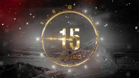 2021 New Year Gold Countdown After Effects Templates Youtube