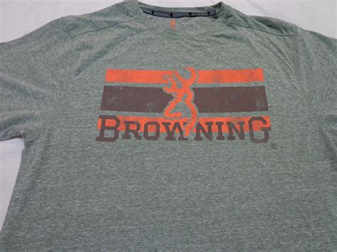 Browning Buckmark Logo Graphic Heather Green T Shi Gem