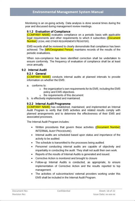 Iso 14001 Documentation Toolkit N Iso Templates And Documents Download