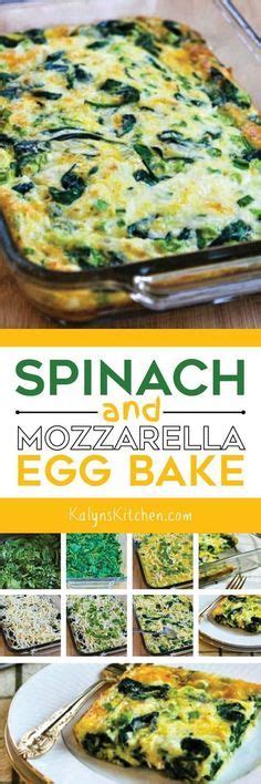 Spinach And Mozzarella Egg Bake Breakfast Brunch Recipes Breakfast