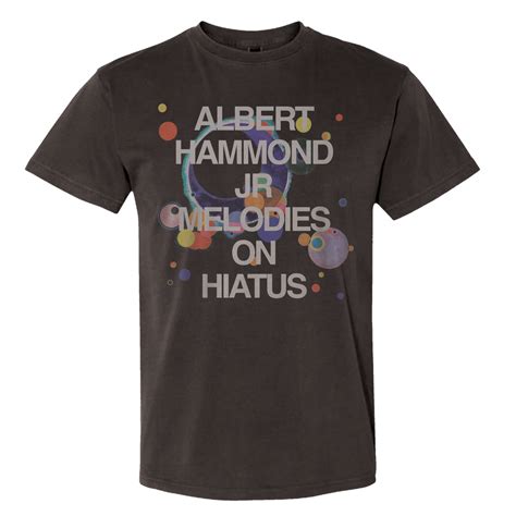 Albert Hammond Jr Melodies On Hiatus Album Cover Tee Red Bull Records