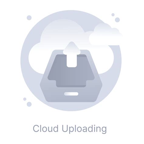 Cloud Upload Flat Round Vector Vector Art At Vecteezy