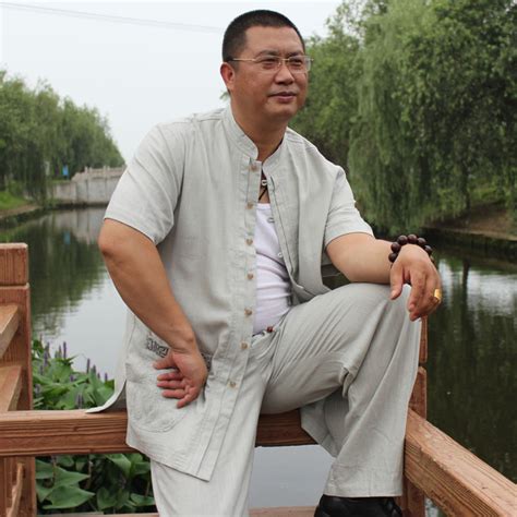 2015新款棉麻唐装套装男 中老年男装民族服饰中式改良短袖夏装boshi0425
