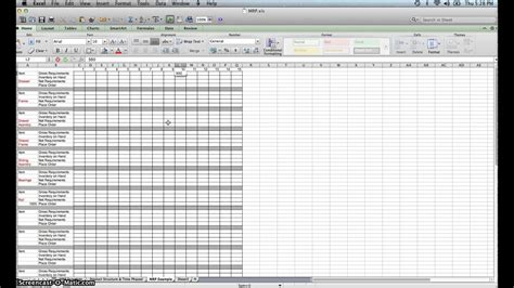 Free Mrp Excel Template