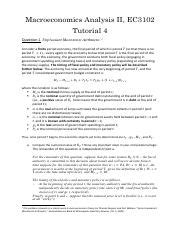 Tutorial 4 Sem1 2021 Luminus Pdf Macroeconomics Analysis II EC3102