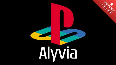 Alyvia Playstation Logo Text Effect Generator