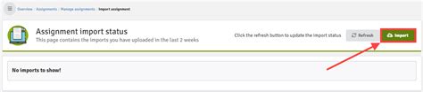 Exporting And Importing Assignments And Items Service Centre