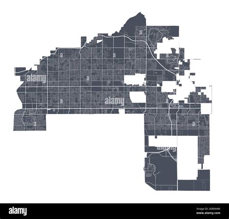 Mesa Map Detailed Vector Map Of Mesa City Administrative Area Cityscape Poster Metropolitan