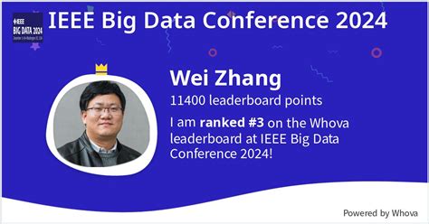 Wei Zhang Phd On Linkedin Ieeebigdata2024 Whova