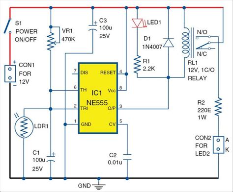Automatic Anchor Light Full Electronics Diy Project Light Sensor