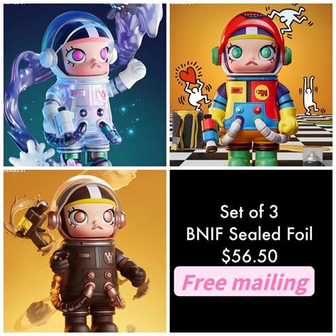 BNIF Sealed Foil Popmart 100 Mega Molly Instinctoy Toffee Keith