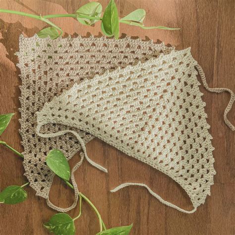 Beginner Crochet Granny Triangle Bandana Free Pattern Video Tutorial Hayhay Crochet