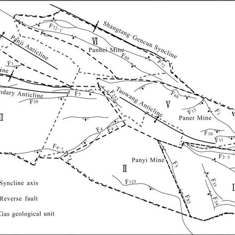 Panji Mining Area Geological Structure And Gas Geological Unit Division Download Scientific