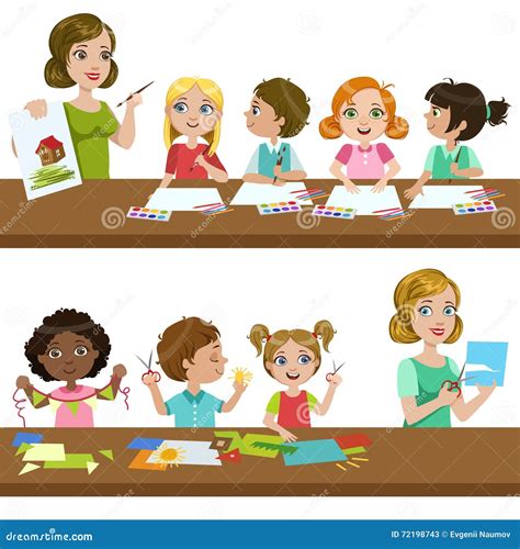 Cartoon Teacher Vector Illustration 58745556