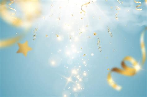 透明な背景に落ちる紙吹雪のイラスト。 Premiumベクトル素材